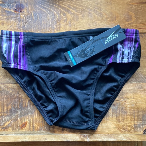 Speedo | Swim | Speedo Purple Train Iii Tech Brief Mens Swimsuit 85617 ...